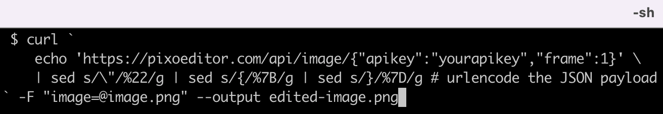 Editing API – Pixo Image Editor